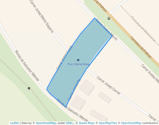 Parc Marta Mata in Polinyà | Map and Routes