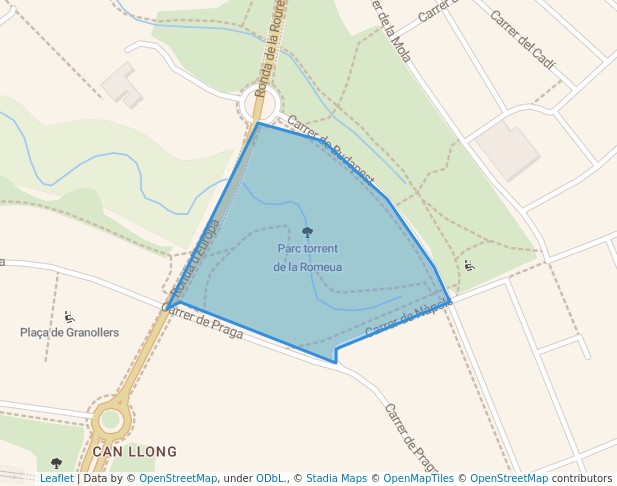 Parc torrent de la Romeua in Sabadell | Map and Routes