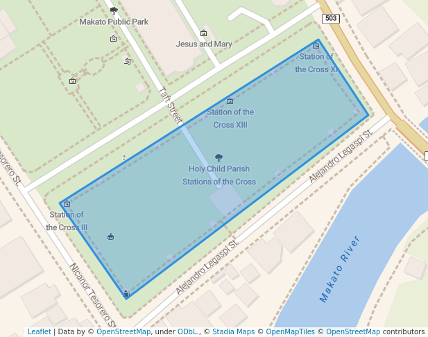 Holy Child Parish Stations of the Cross in Makato | Map and Routes