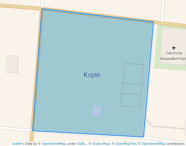 Parque de Kopté in Kopté | Map and Routes