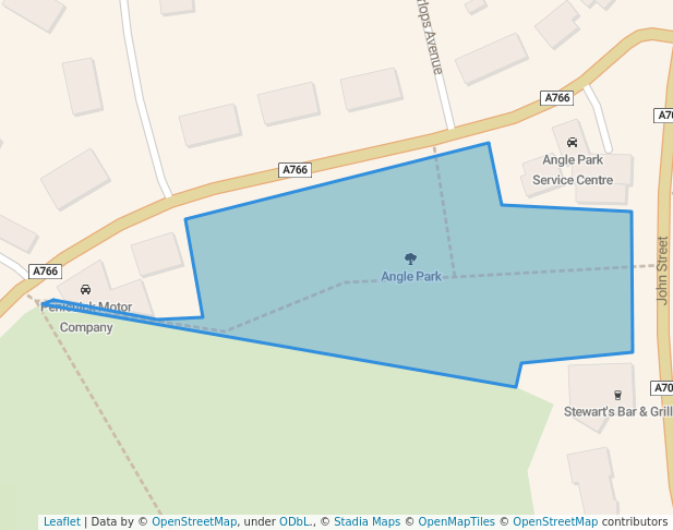 Angle Park in Penicuik | Map and Routes