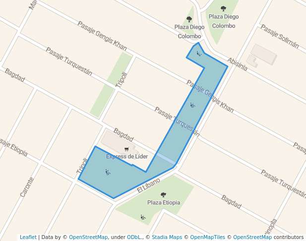 Parque El Líbano in Maipú | Map and Routes