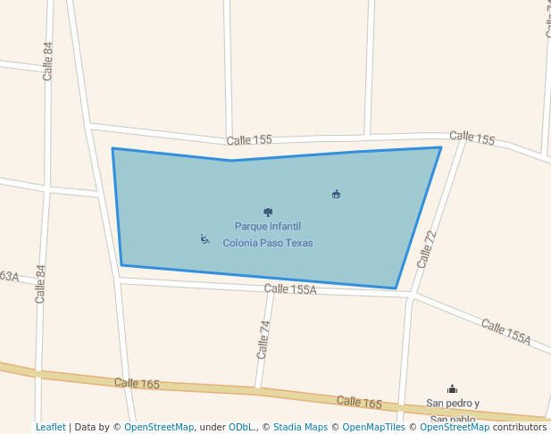 Parque Infantil Colonia Paso Texas in Mérida | Map and Routes