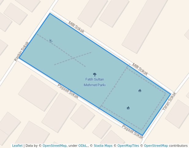 Fatih Sultan Mehmet Parkı in Kızılpınar | Map and Routes