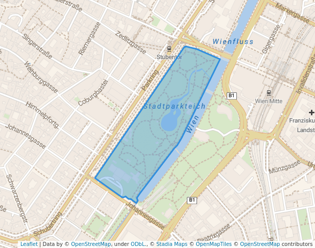 Stadtpark in Wien | Map and Routes