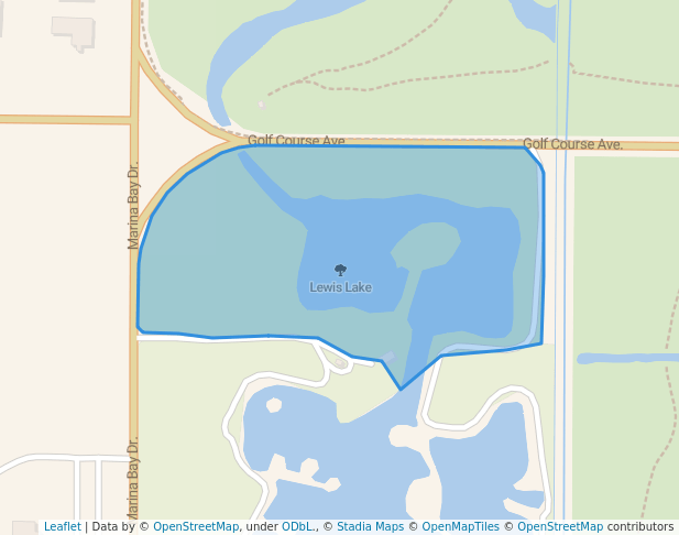 Lewis Lake in Tampa | Map and Routes
