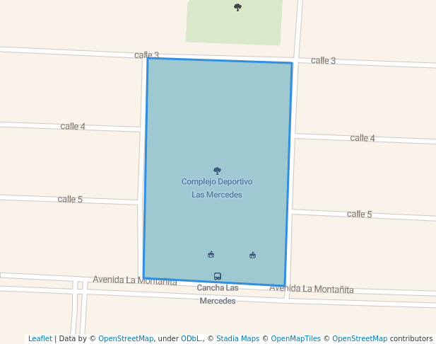 Complejo Deportivo Las Mercedes in Cabudare | Map and Routes