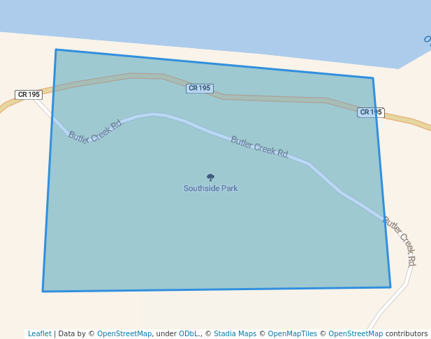 Southside Park in Scottsburg | Map and Routes