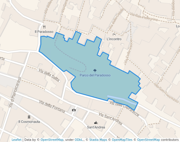 Parco del Paradosso in Viterbo | Map and Routes