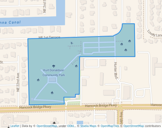 Kurt Donaldson Community Park in Cape Coral | Map and Routes