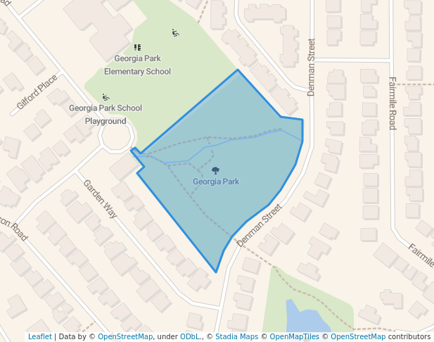 Georgia Park in Campbell River | Map and Routes