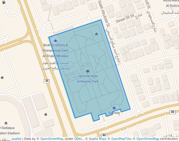 Jammal Abdu al-Nasser Park in Kuwait City | Map and Routes