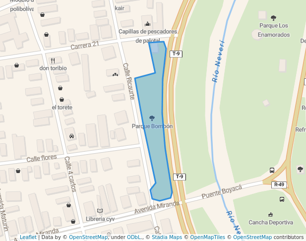 Parque Bombón in Barcelona | Map and Routes