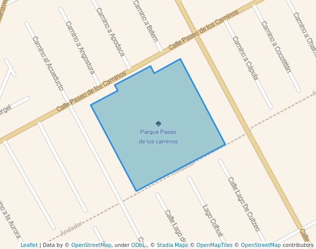 Parque Paseo de los caminos in Ixtapaluca | Map and Routes