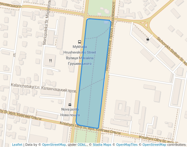 Nekrasivskyi Square in Izmail | Map and Routes