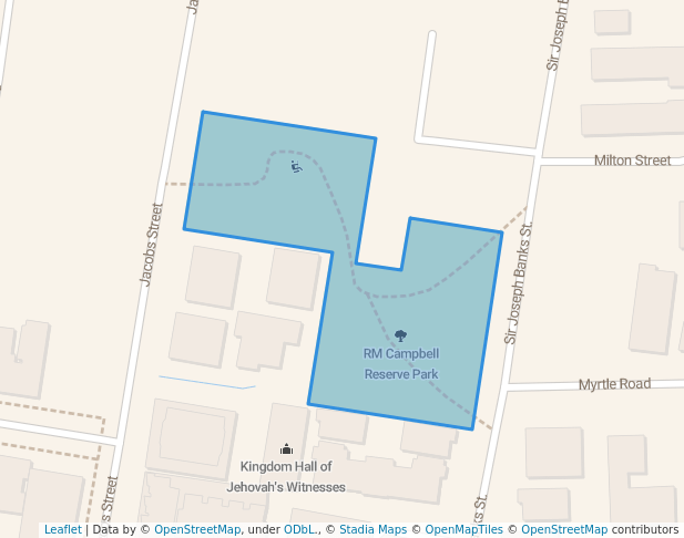 RM Campbell Reserve Park in Bankstown | Map and Routes