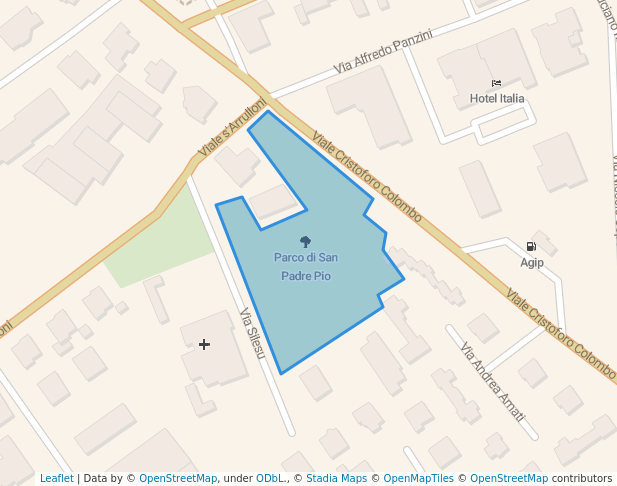 Parco di San Padre Pio in Quartu Sant'Elena | Map and Routes