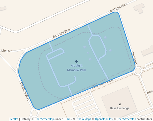 Arc Light Memorial Park in Yigo | Map and Routes