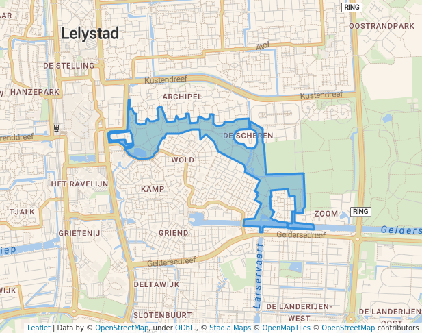 Woldpark in Lelystad | Map and Routes