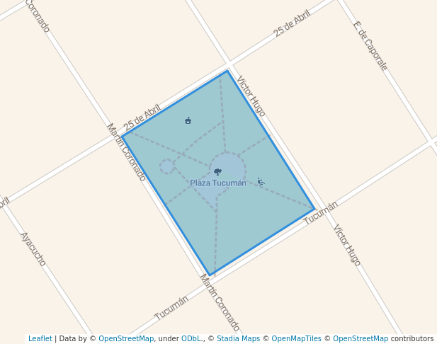 Plaza Tucumán in General Rodríguez | Map and Routes