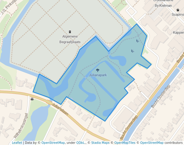 Julianapark in Veendam | Map and Routes