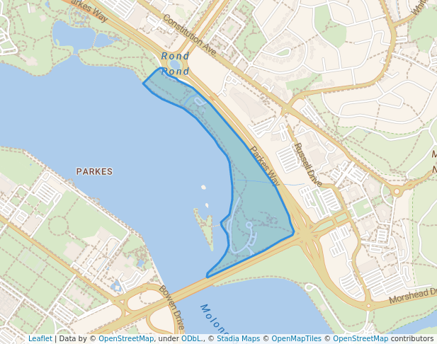 Kings Park in Parkes | Map and Routes