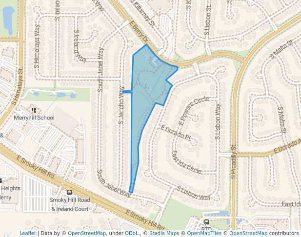 Parkview Community Park in Centennial | Map and Routes