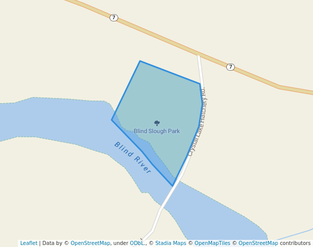 Blind Slough Park in Petersburg | Map and Routes