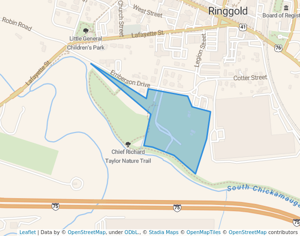 Ringgold Recreational Complex in Ringgold | Map and Routes