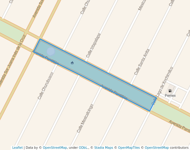 Camellón Pantitlán in Nezahualcóyotl | Map and Routes