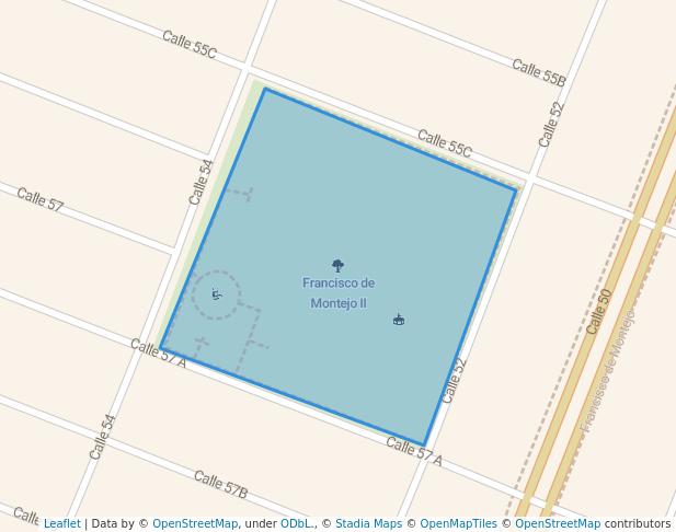 Parque Fco. de Montejo II in Mérida | Map and Routes