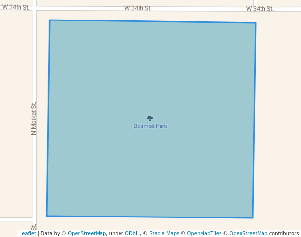 Optimist Park in Shawnee | Map and Routes