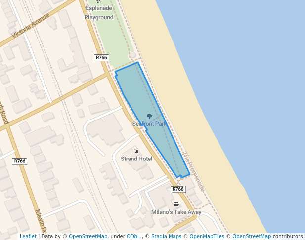 Seafront Park in Bray | Map and Routes