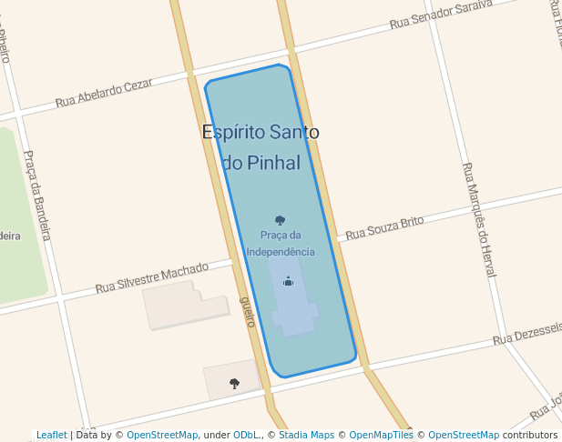 Praça da Independência in Espírito Santo do Pinhal | Map and Routes