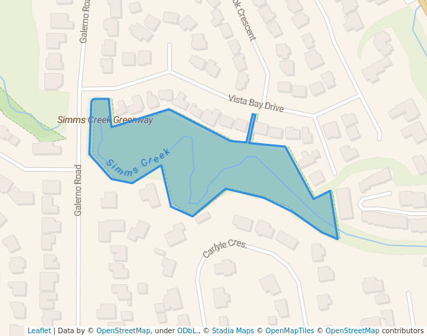 Simms Creek Greenway in Campbell River | Map and Routes