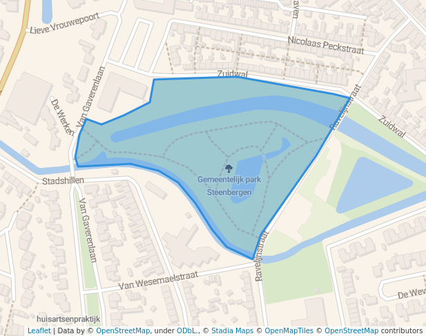 Gemeentelijk park Steenbergen in Steenbergen | Map and Routes