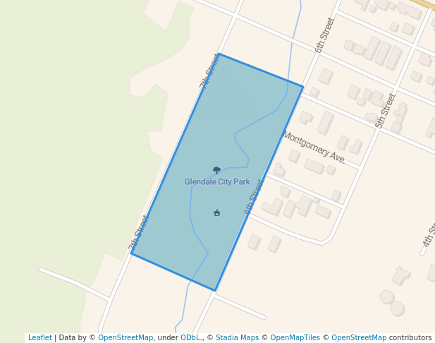 Glendale City Park in Glendale | Map and Routes