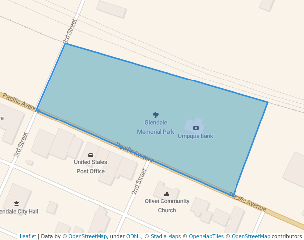 Glendale Memorial Park in Glendale | Map and Routes
