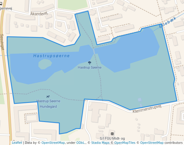 Hastrup Søerne in Køge | Map and Routes
