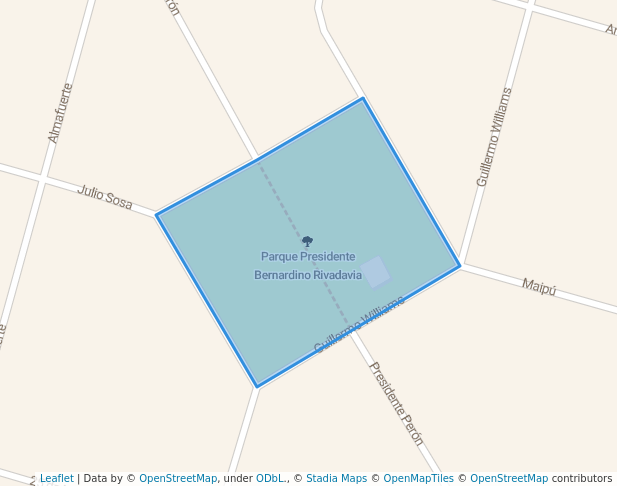 Parque Presidente Bernardino Rivadavia in General Rodríguez | Map and ...