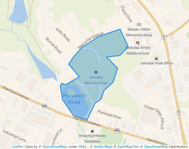 Johnston Memorial Park in Johnston | Map and Routes