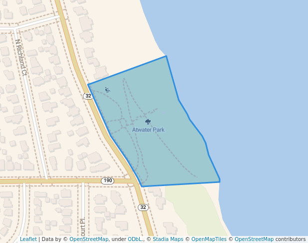 Atwater Park in Shorewood | Map and Routes