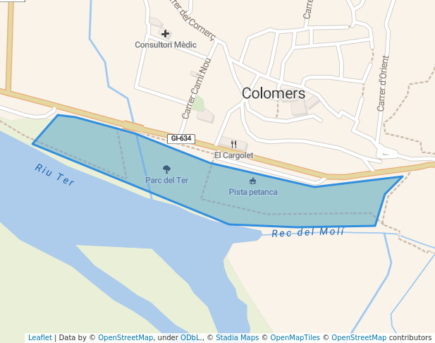 Parc del Ter in Colomers | Map and Routes