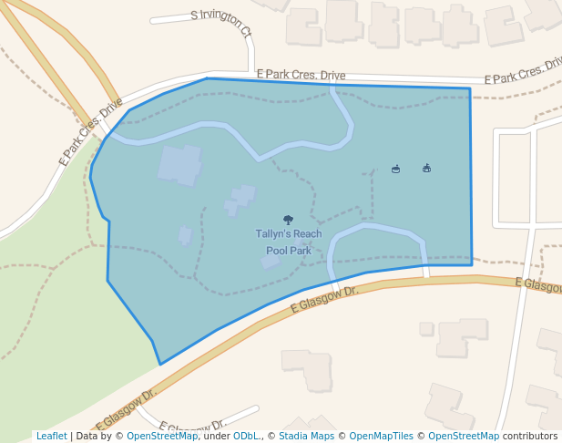 Tallyn's Reach Pool Park in Aurora | Map and Routes