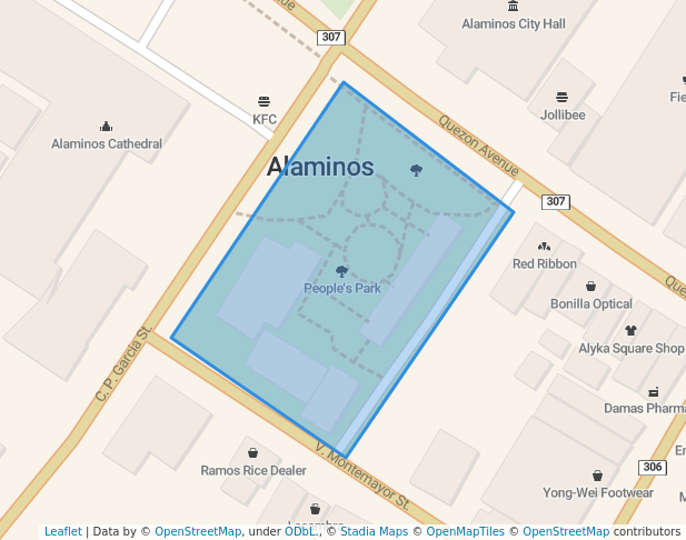 People's Park in Alaminos | Map and Routes