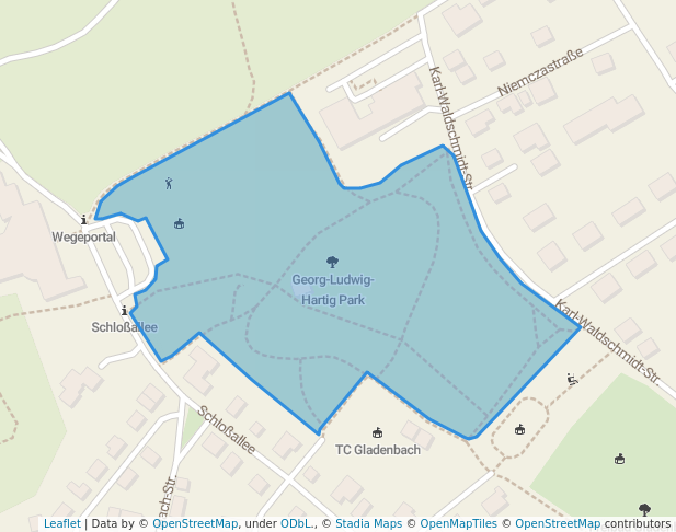 Georg-Ludwig-Hartig Park in Gladenbach | Map and Routes