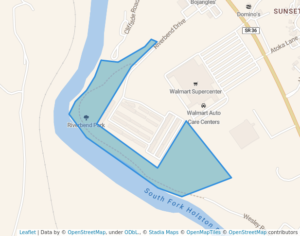 Riverbend Park in Kingsport | Map and Routes