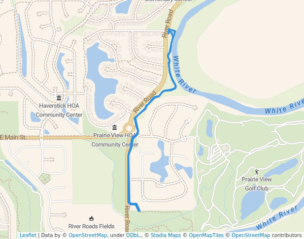 White River Greenway in Carmel | Map and Routes