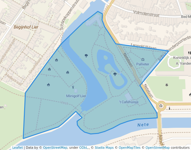 Stadspark Lier in Lier | Map and Routes