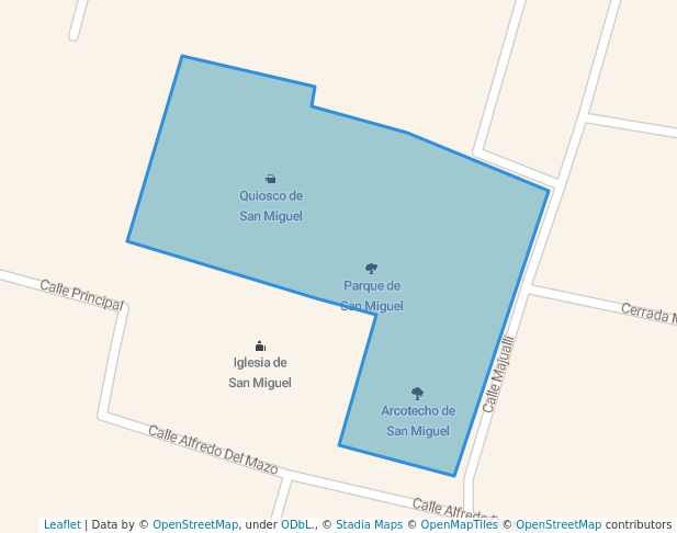 Parque de San Miguel in Zumpango de Ocampo | Map and Routes